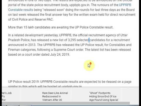 UP Police Result For Constable Exam Expected Anytime Soon @ Uppbpb.gov.in