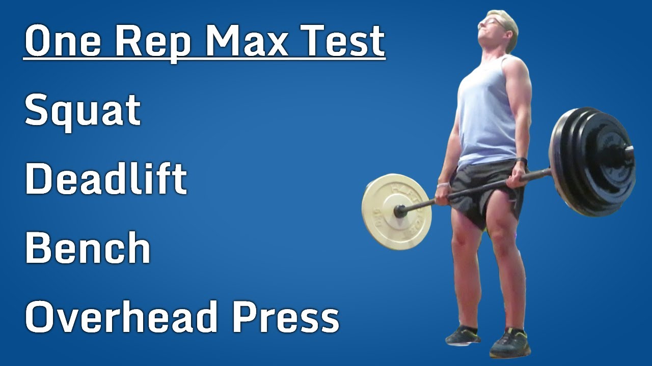 My First One Rep Max Test 2020