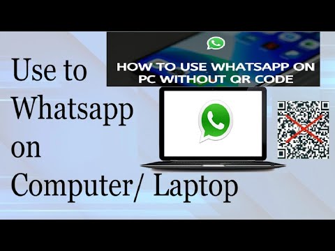 How to run Whatsapp on PC Without Phone,QR Code, any software.WhatsApp web without QR code