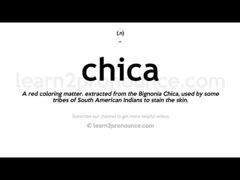 Pronunciation of Chica | Definition of Chica