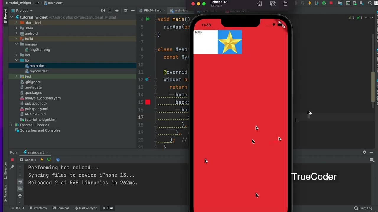 How to Create Custom Widget in Flutter | Android Studio | Flutter Tutorial  9