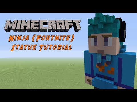 Minecraft Tutorial: Ninja (Fortnite Streamer) Statue