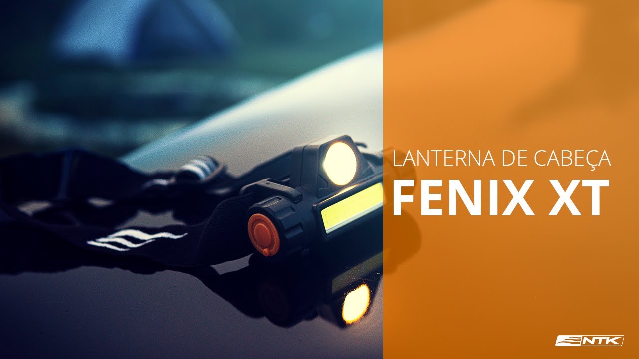 Lanterna de cabeça recarregável Fenix XT de 300 lúmens da NTK com até 6 horas de iluminação