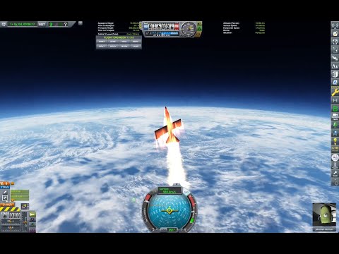 [KSP] Low-Tech Spaceplane Reaching 100km (stock) [short]