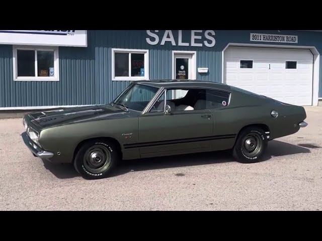 1968 Plymouth Barracuda 1968 Barracuda 390 CI 450-HP 4-Speed Wit ...
