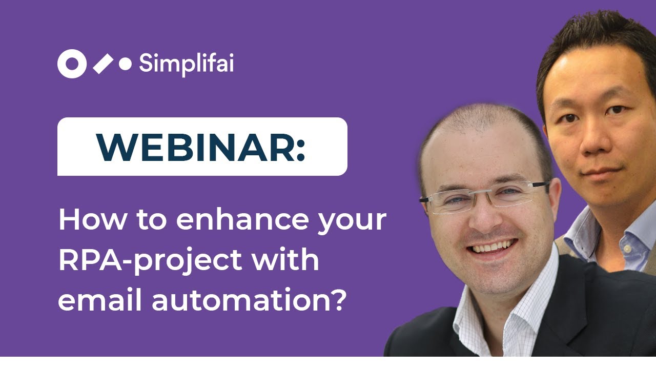 Webinar: Emailbot and RPA– How to enhance your RPA-project with email automation?
