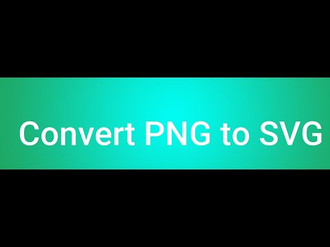 How to convert PNG to SVG