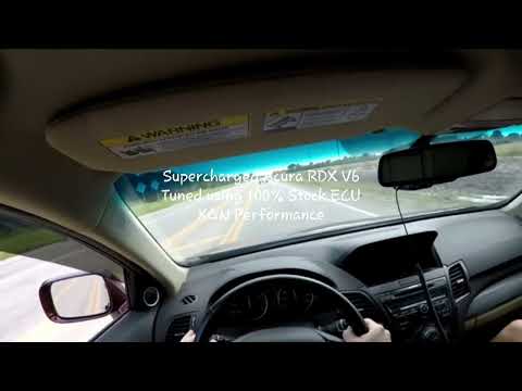 Supercharged Acura RDX AWD 3.5L V6 J35Z2 6A/T tuned using 100% stock ecu by XGN Performance