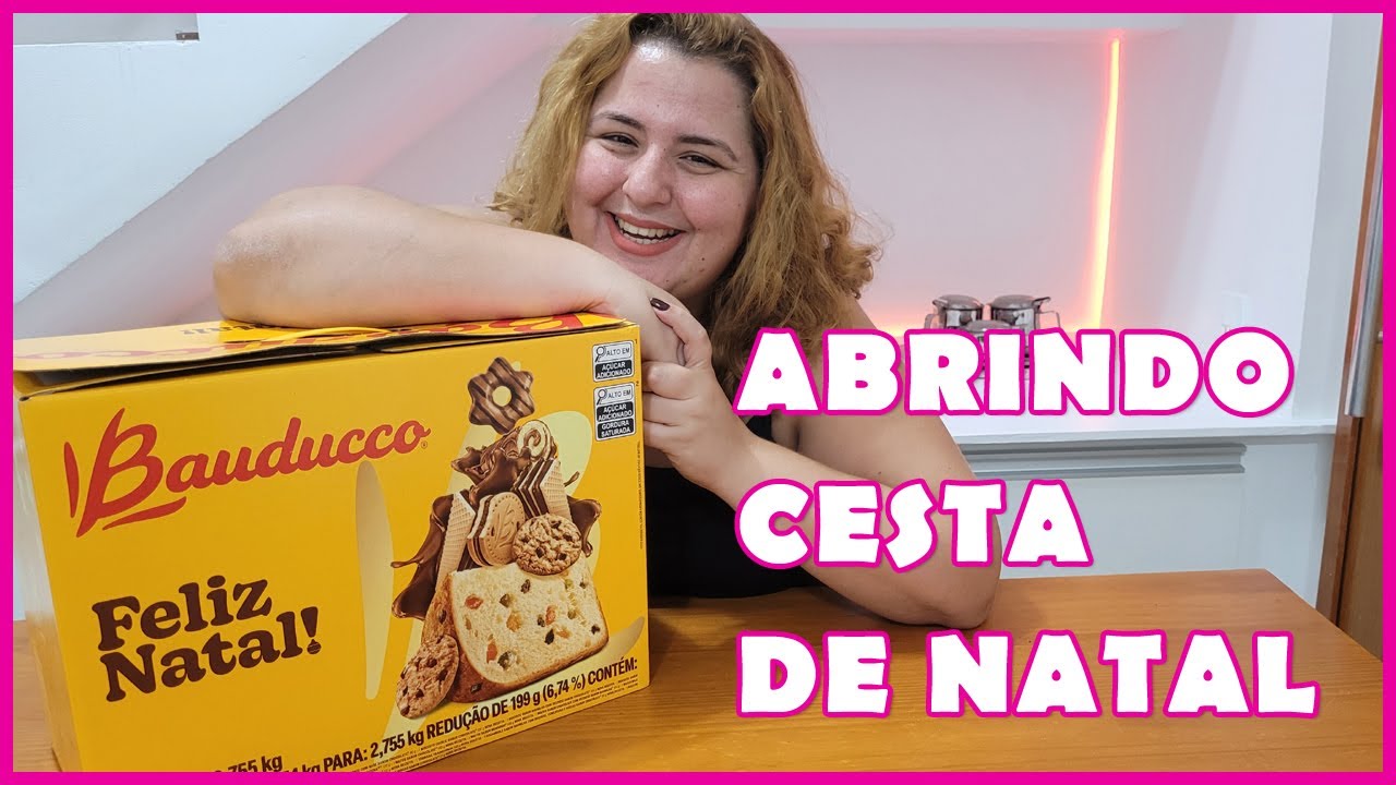 ABRINDO CESTA DE NATAL BAUDUCCO #natal