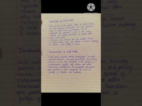 a paragraph of Advantages or disadvantages of social media