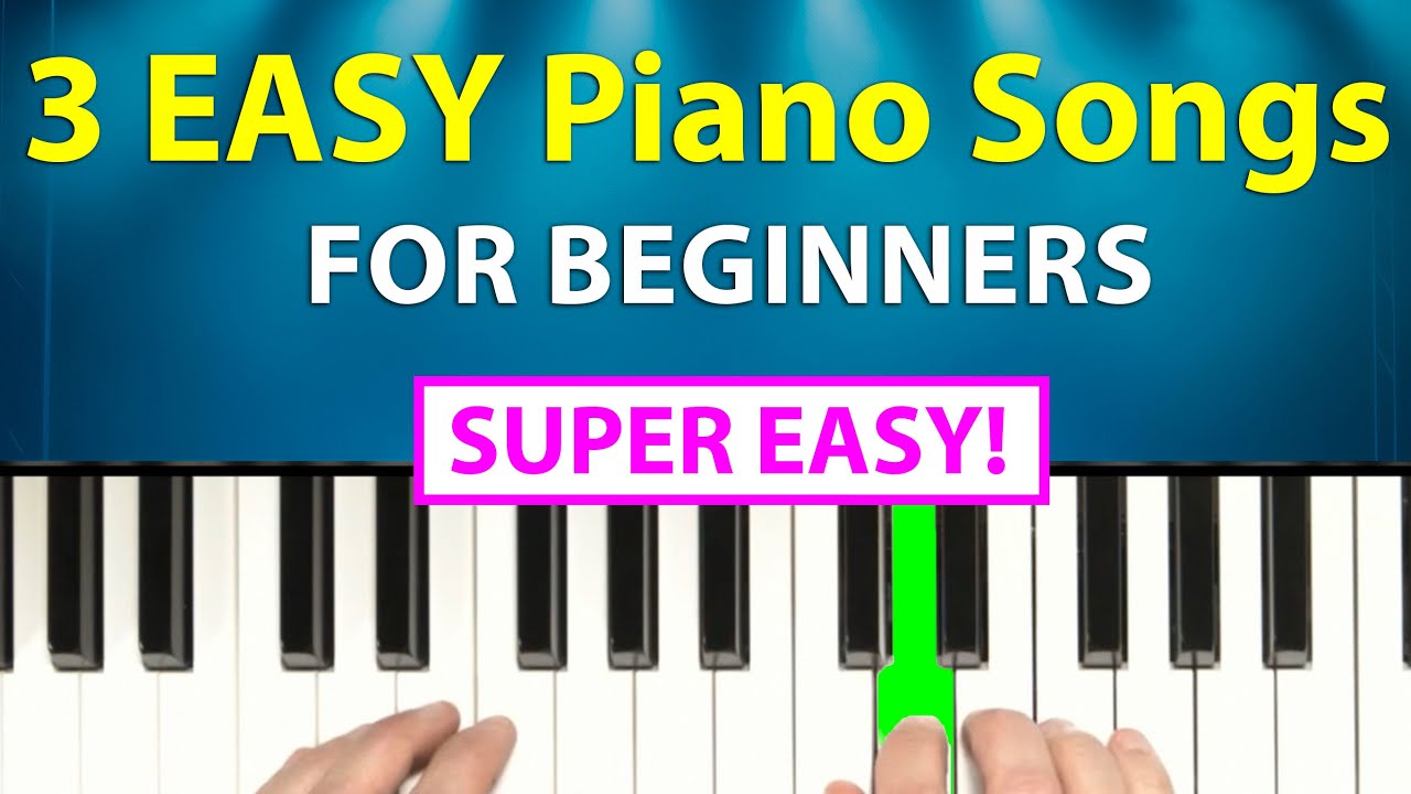 3 Very Beautiful Piano Songs for Beginners (SUPER EASY!!)
