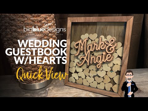 Project Quick View: Wedding Guestbook with Hearts