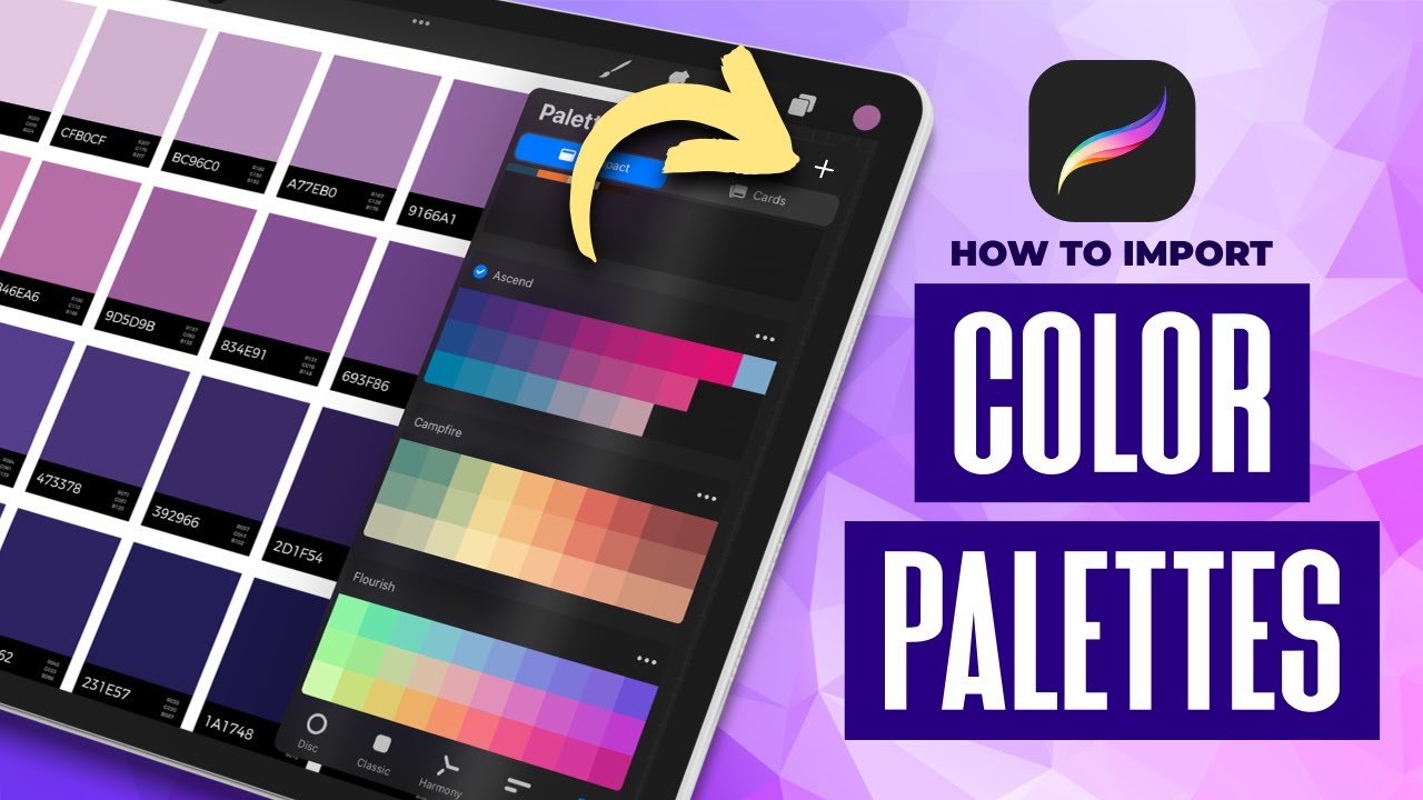 Import And Export Color Palettes In Procreate for iPad