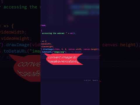 Capture Webcam in JavaScript #shorts #webdesign