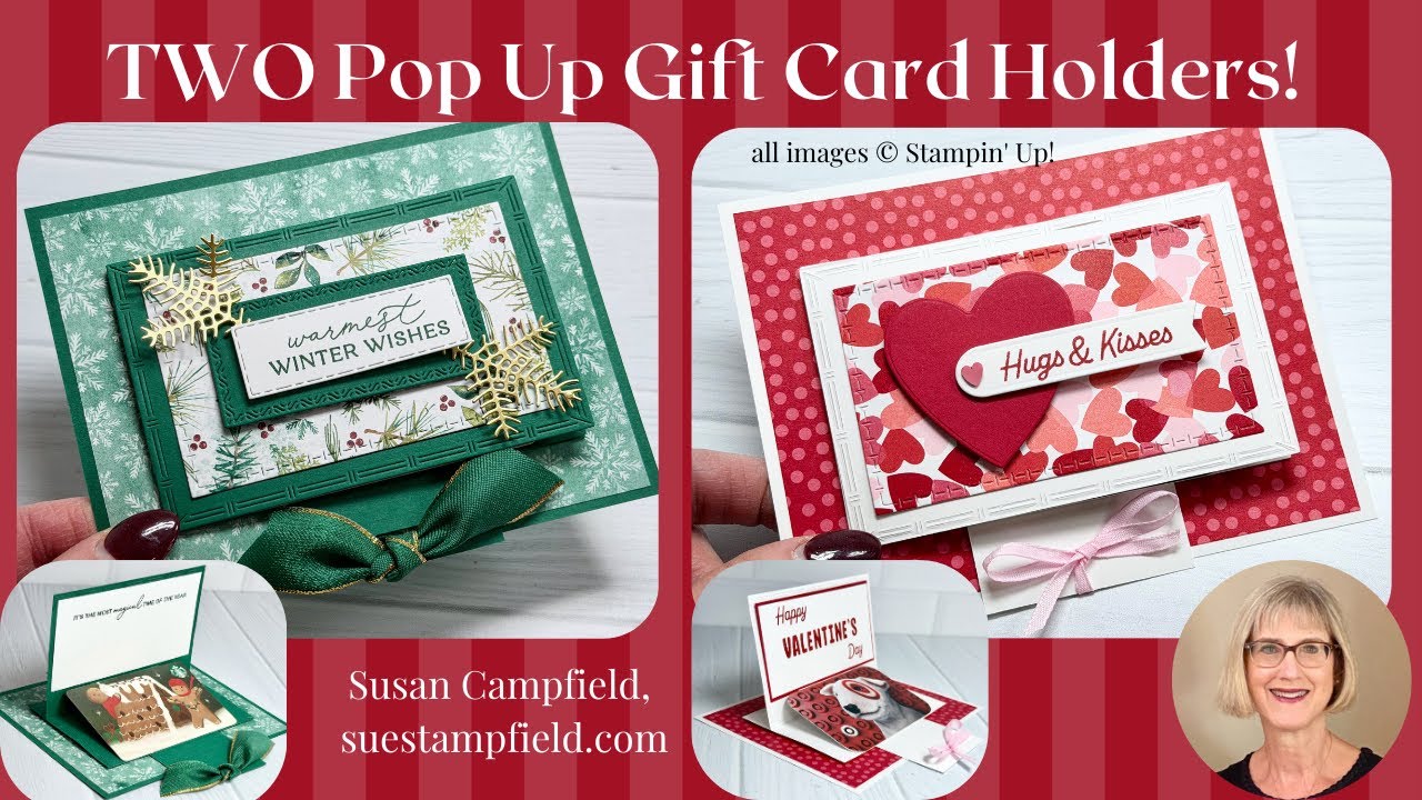 Two Pop-Up Gift Card Holders with Hidden Surprises Inside