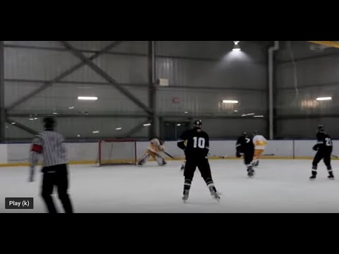 Hockey goalie scores incredible goal