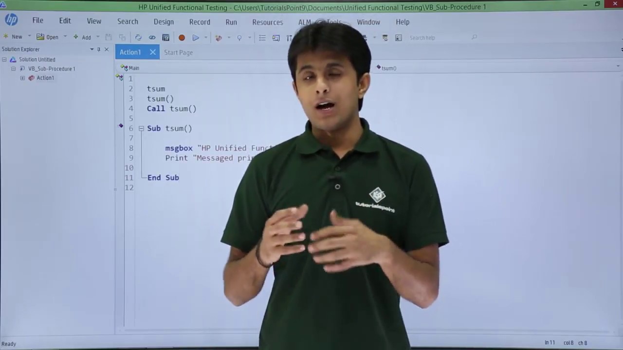 HP UFT/QTP - Sub Procedure