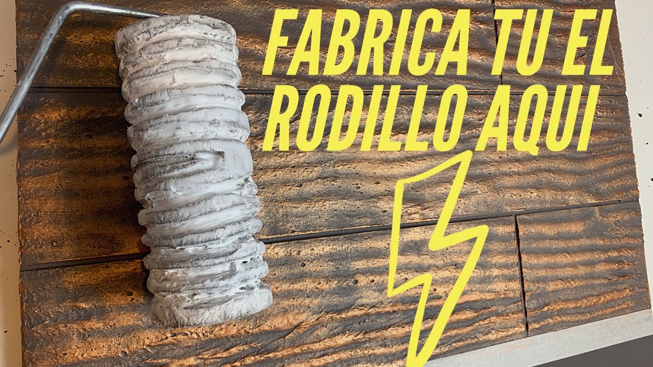 Como hacer rodillo efecto madera