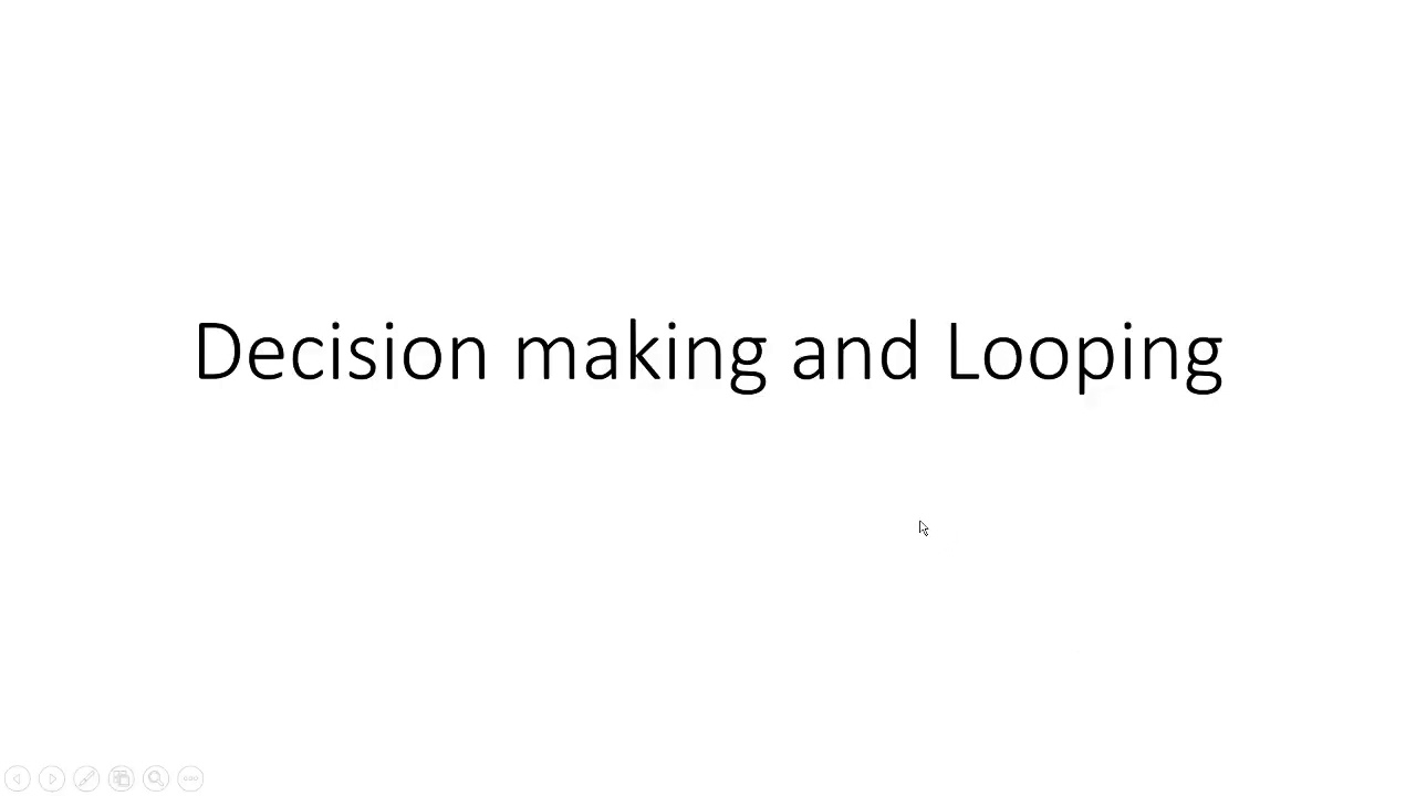 Decision making and Branching || Decision making and looping || if-else, switch, for, while,do-while