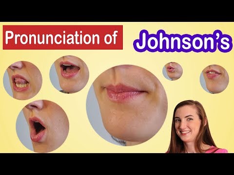 How to pronounce Johnson's, American English Pronunciation Lesson