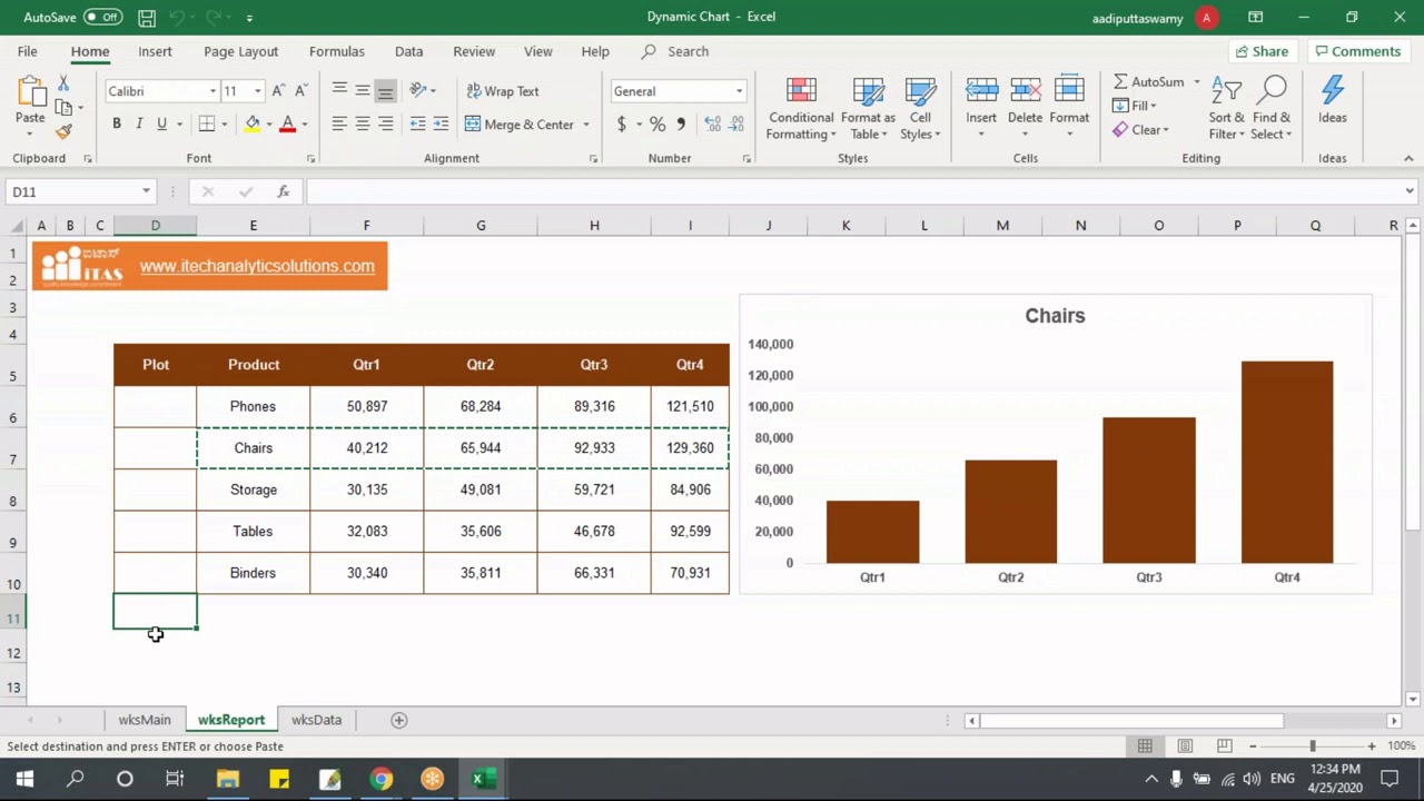 Dynamic Charting Techniques Using Events using VBA Macros