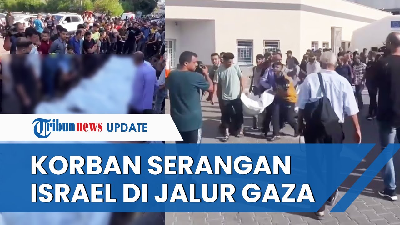 Penampakan Puluhan Kantong Mayat Ada di Jalanan Akibat Serangan Israel ...