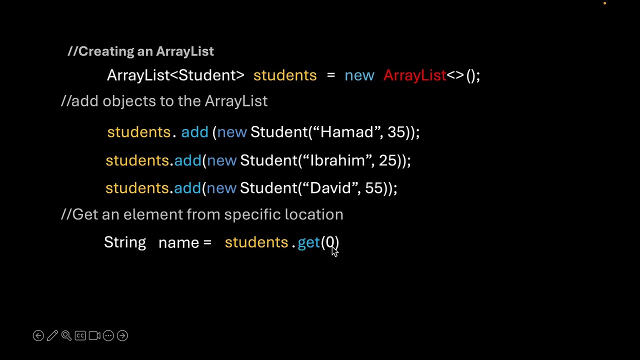 ArrayLists in Java