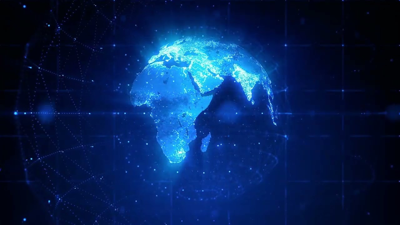 Awesome Digital Earth Technology Background Video