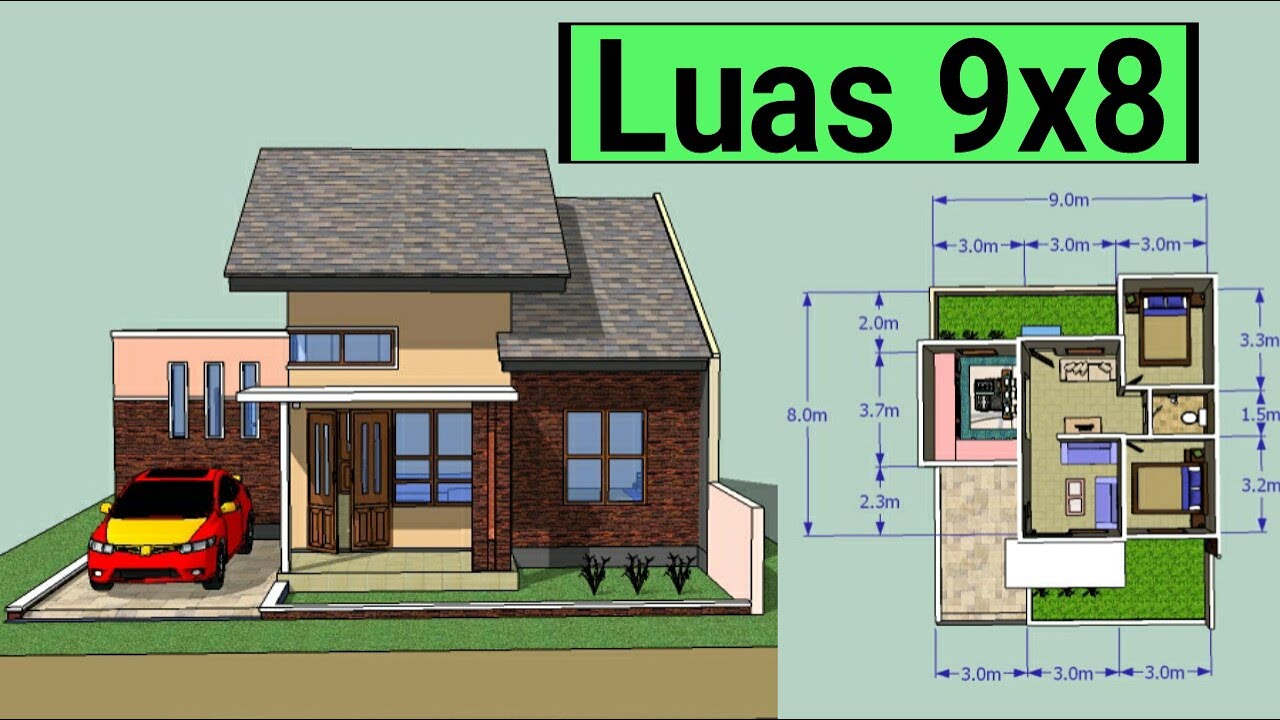9x8 Meter House Design