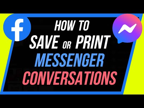 How to Save Facebook Messenger Messages as PDF