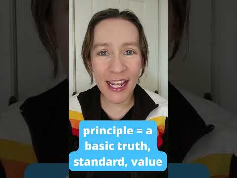 Principle vs. Principal
