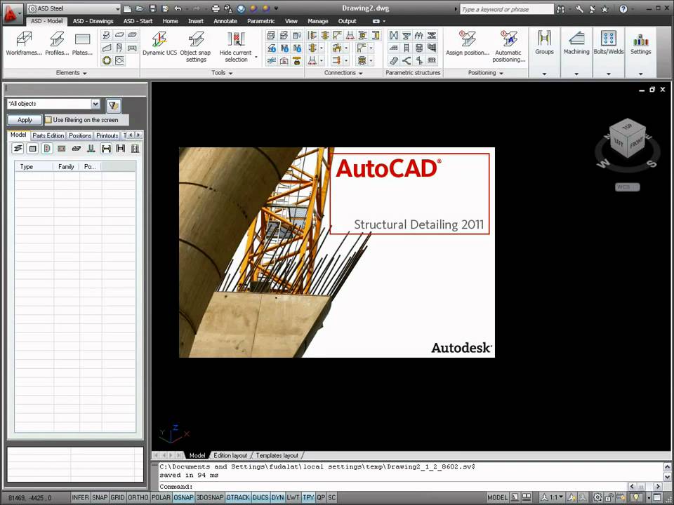 AutoCAD Structural Detailing 2011 - Enhanced Automatic Drawing Creation