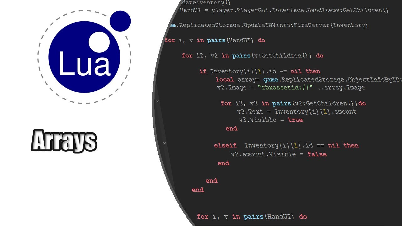 Lua Scripting Tutorial 2 - Arrays