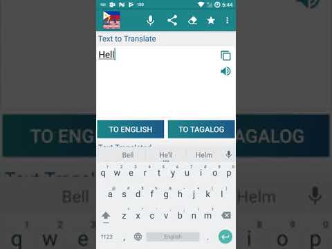 Tagalog English Translator with Learning Feature