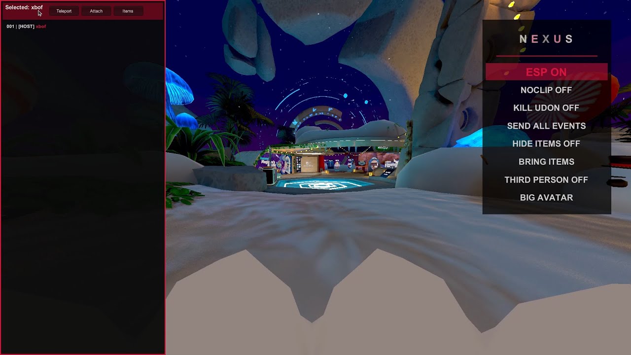 Nexus Client For VRChat - Player List & Functions Preview