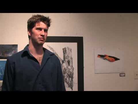 Darby Ritchie discussing one of his pieces and why he chose his subject.
