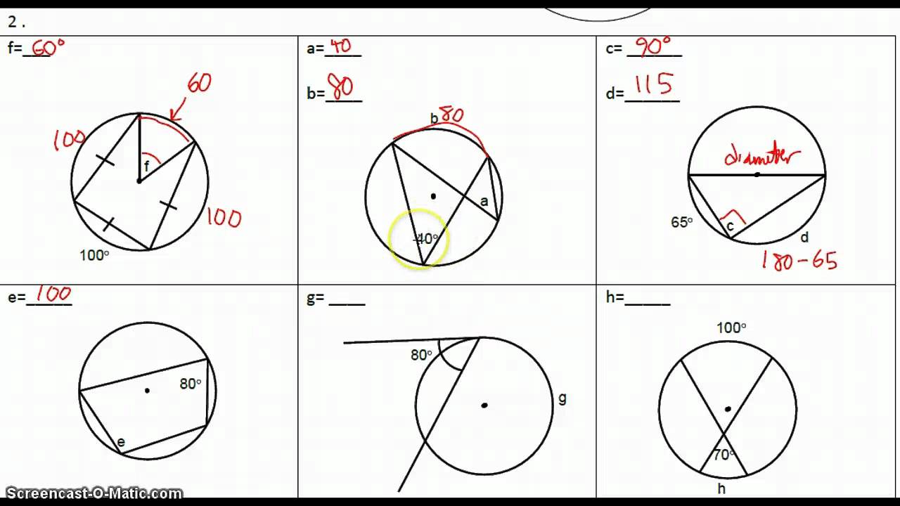 Geom Circles Review pdf 1 of 3