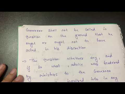 Article 163 constitution of india