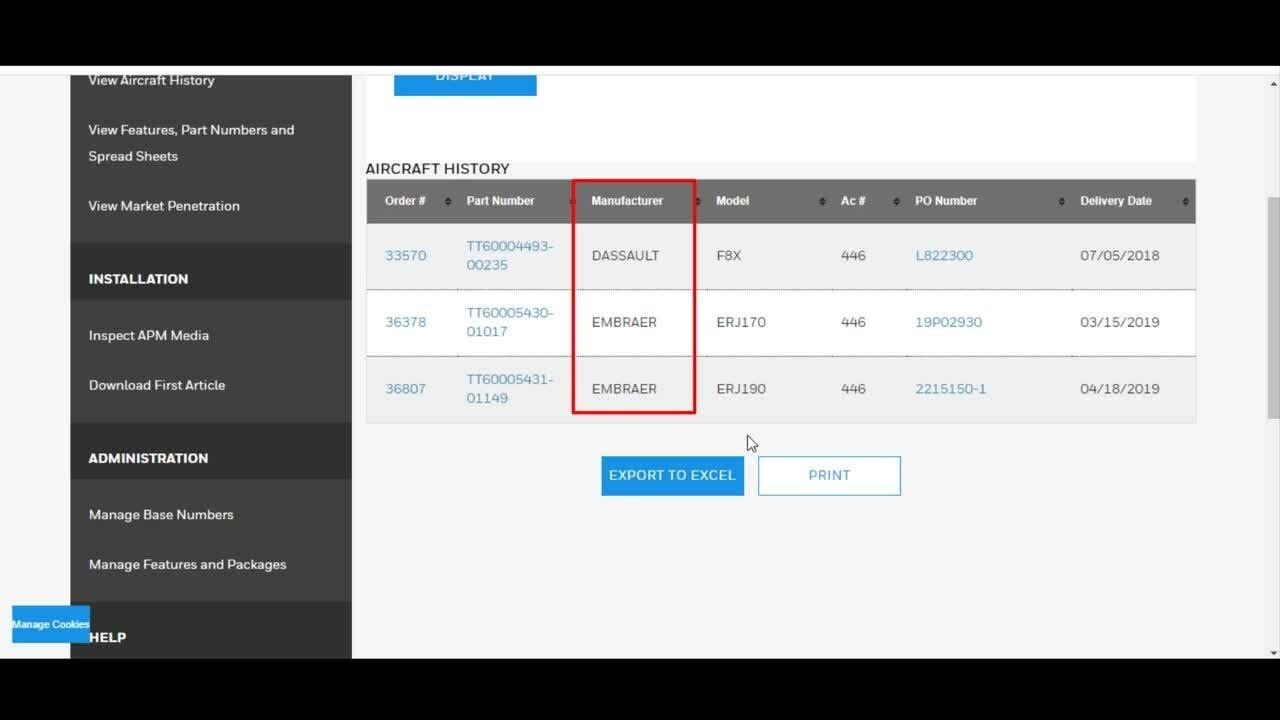 Primus EPIC/APEX Aircraft Personality Module (APM)