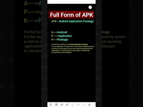 What is the full form of APK?||What does APK stand for?#fullform