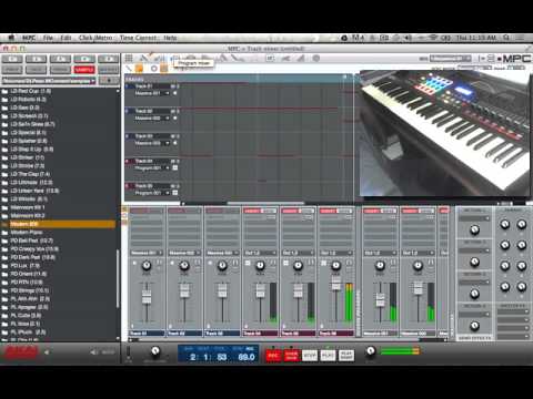 Making a beat live on the MPK 261