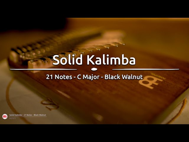 Meinl KL2101S Solid Kalimba 21 Notes Black Walnut - Boullard Musique