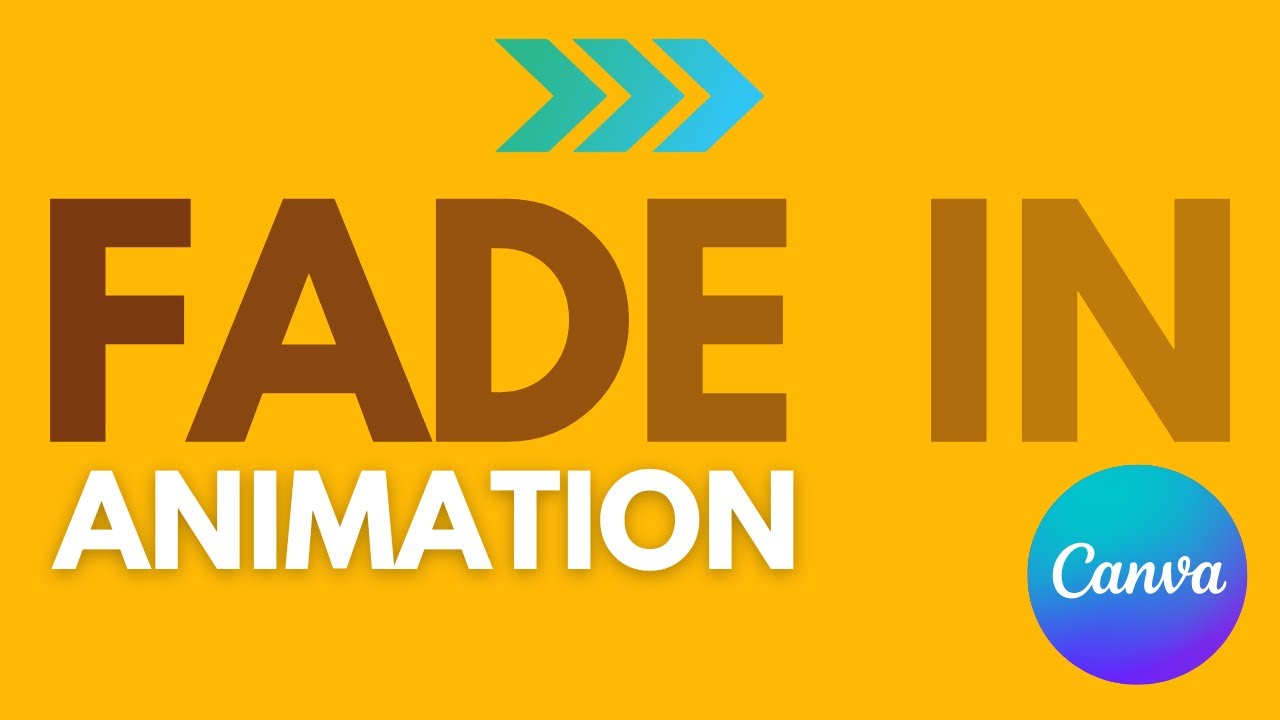 How to Fade Text In using  canva animation