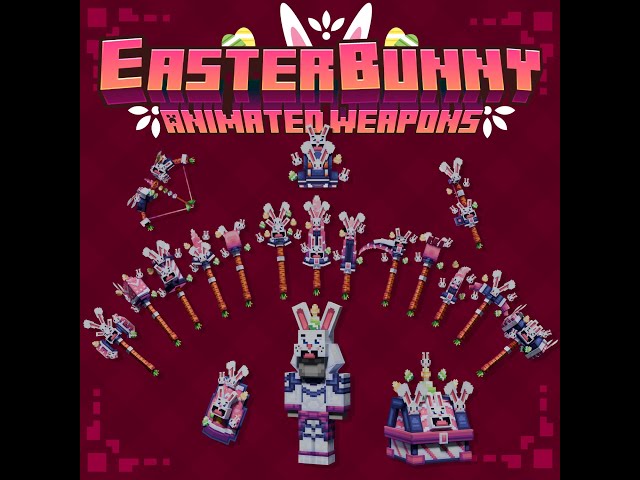 Easterbunny Animated Weapon Set Volume 3 + Kill-Effect Minecraft ...