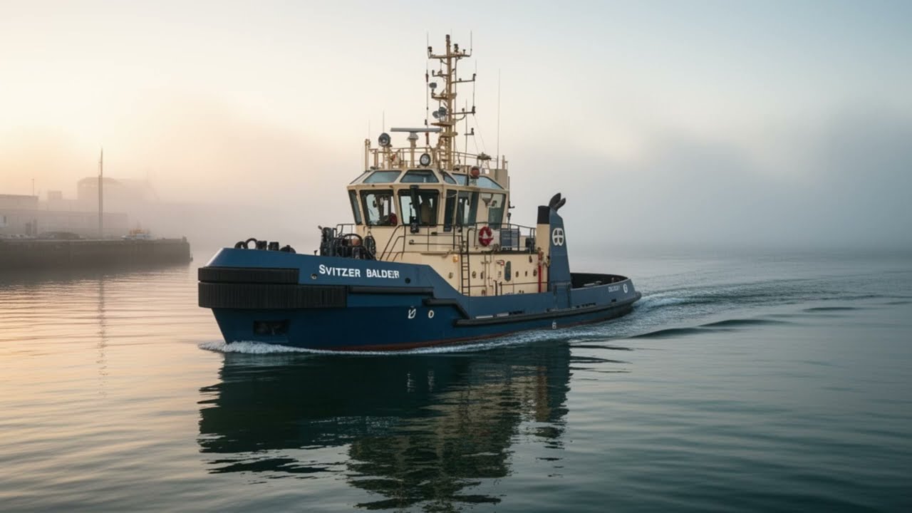 World’s First Electric Tugboat 🌊 Zero Emissions Future #shipping #tech