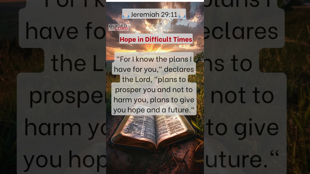 God’s Promises for Your Future – Jeremiah 29:11 Explained