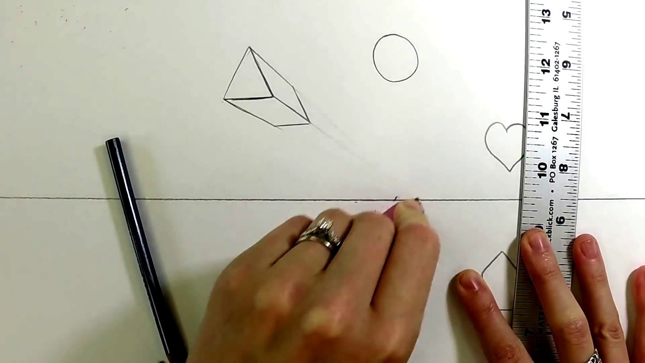 How To Draw Shapes in 1-Point Perspective