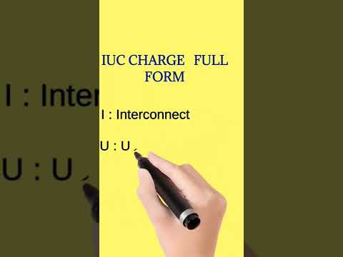 I.U.C  charge full form | full form of i.u.c | #full form
