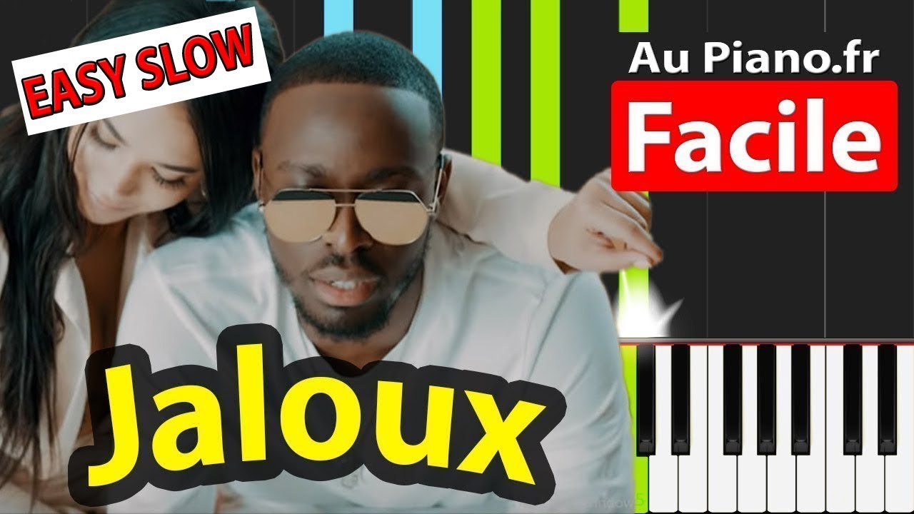 Dadju - Jaloux - Piano Facile Slow EASY - Au Piano.Fr