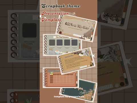 PPT Scrapbook Theme || Aesthetic Powerpoint Template🍁 #purrave #ppt #freetemplate #powerpoint